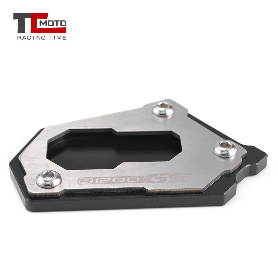 CNC Kickstand Foot Side Stand Extension Pad For BMW R1200GS LC / R1200 ...