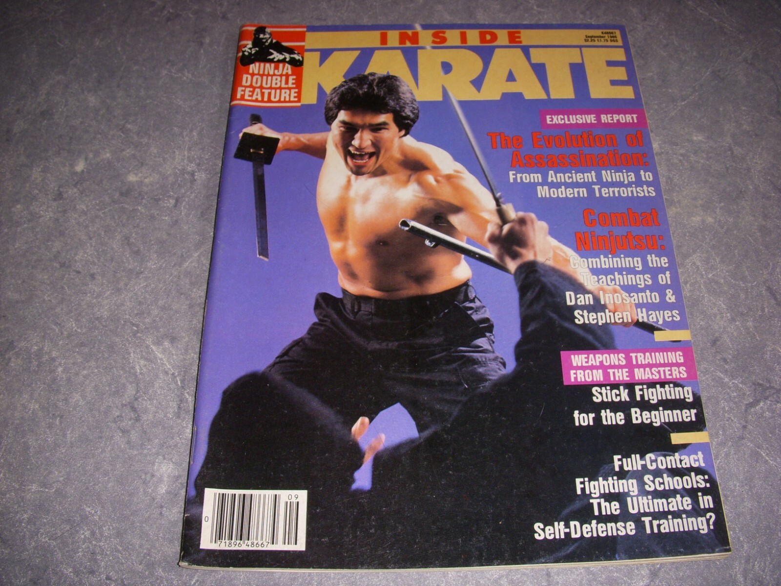 INSIDE KARATE Magazine, SEPTEMBER 1986, EVOLUTION OF ASSASSINATION ...