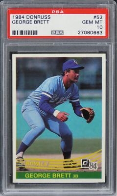 1984 Donruss George Brett HOF #53 PSA 10 GEM MINT | eBay