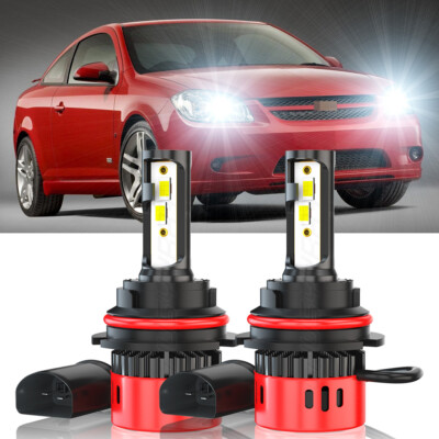 For Chevy Cobalt 2005-2010 LED Headlight Kit 9007 6000K White Bulbs Hi ...