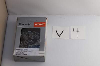 Stihl Oilomatic Chain 3651 005 0072 3/8 Pitch .058 Gauge Rapoid Micro ...