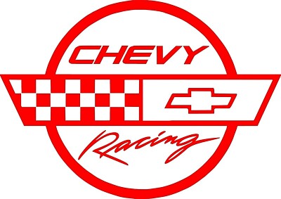 CHEVY RACING DECAL SIZE 6.5" X 4.6" In your choice of color | eBay