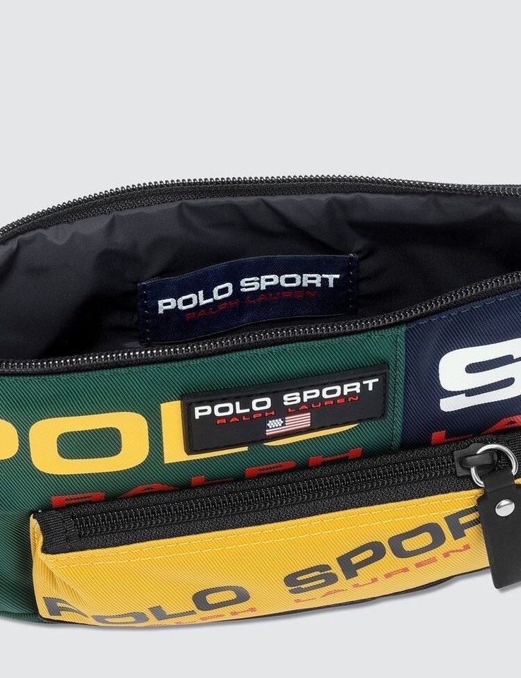 Polo Ralph Lauren Sport Crossbody Bag Fanny Pack Waist Belt Zip Stash ...