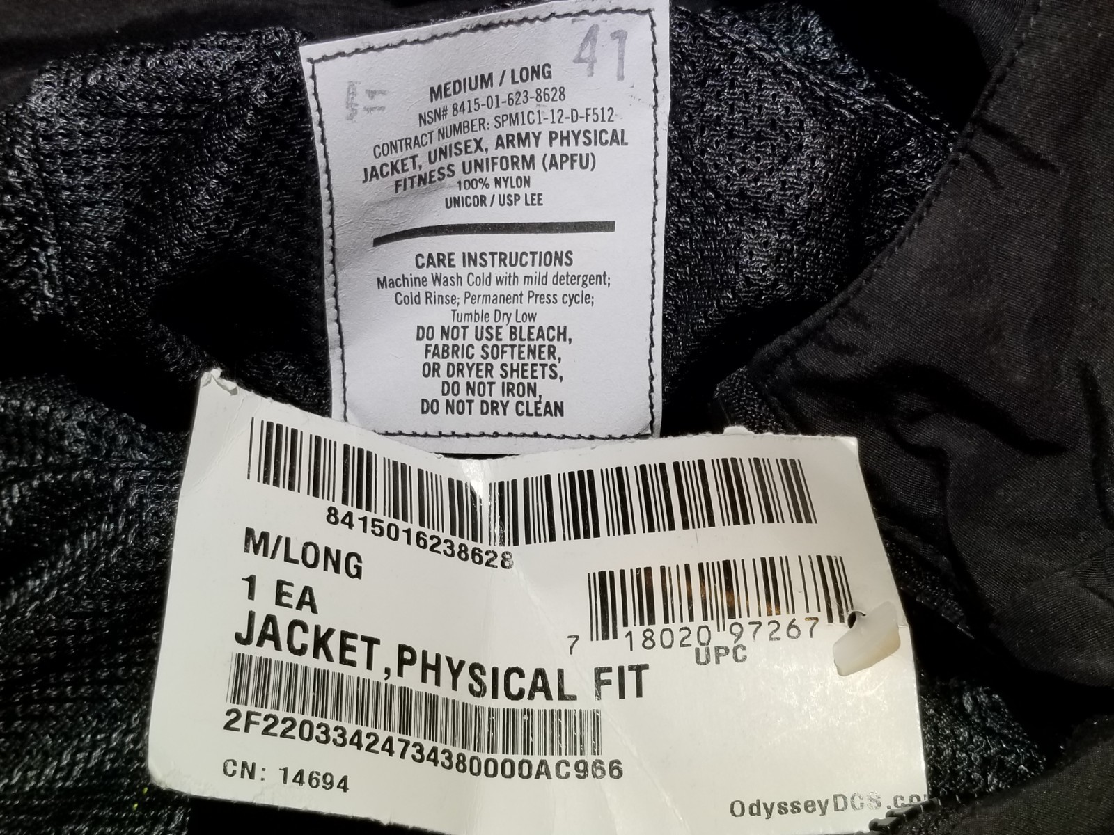 DLATS Army Physical Fitness Uniform APFU Pants and Jacket Medium ...