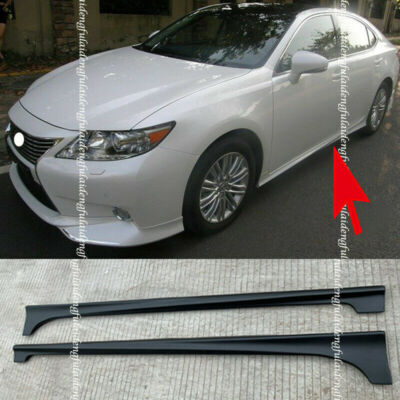 2*Unpainted Side Skirts Extensions Body Kit For Lexus ES250 300h ES350 ...