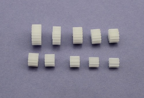 Bore 1.95mm 0.5 Modulus Plastic Spindle Gear Small Motor Gear Reduction ...