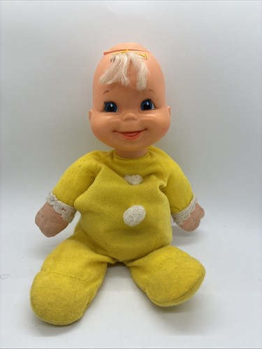 Vintage 1970 Mattel Yellow Baby Beans Baby Doll 11” | eBay
