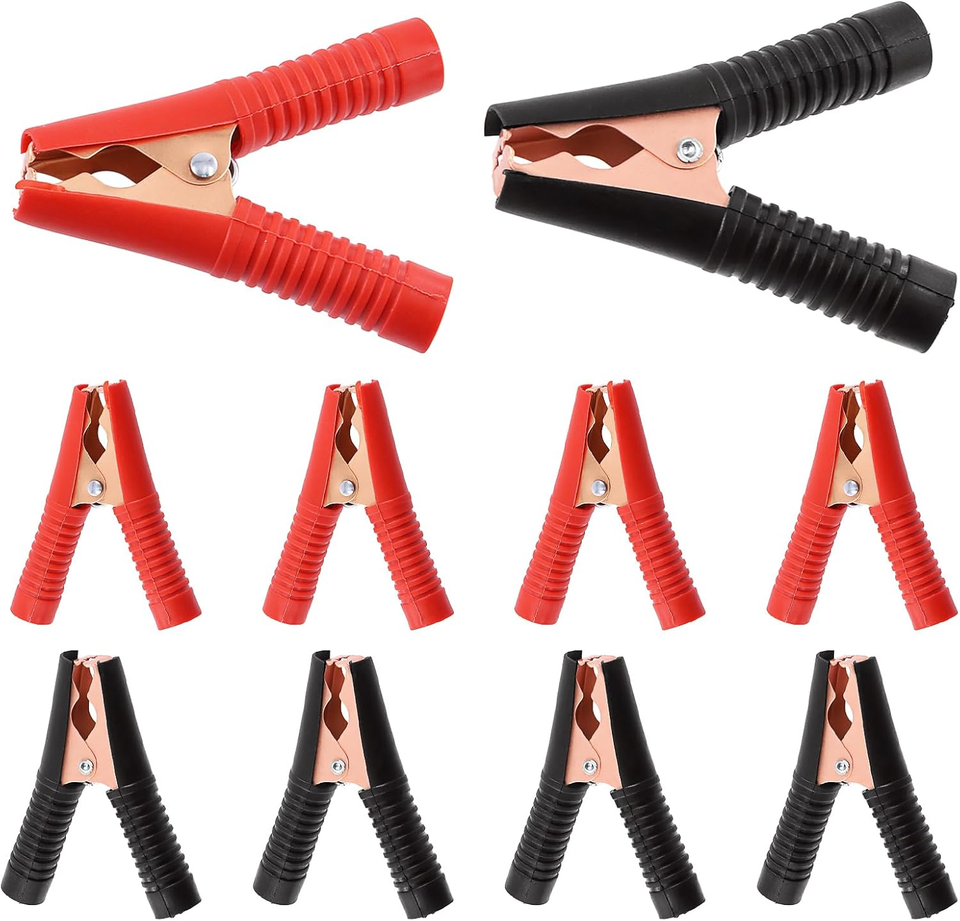 10Pcs Insulated Alligator Clips Copper Plated Insulated Alligator Clips ...