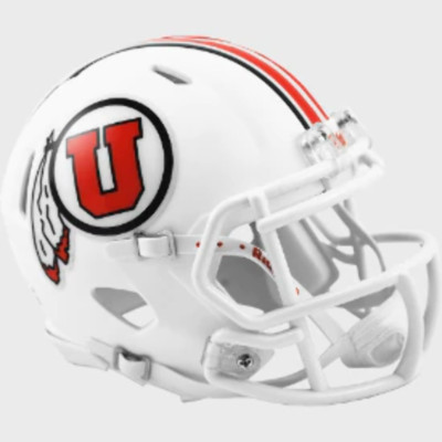 Utah Utes NCAA Mini Speed Football Helmet White - NCAA. | eBay