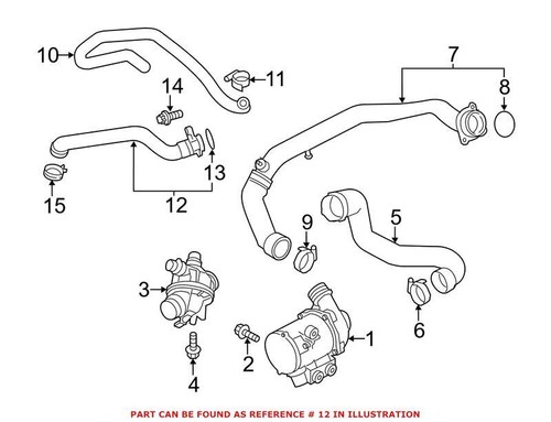 Genuine OEM Radiator Coolant Hose for BMW 11537649409 | eBay