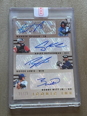 2021 Absolute Iconic Ink Quads Auto Franco, Rutschman, Lewis, Witt Jr ...