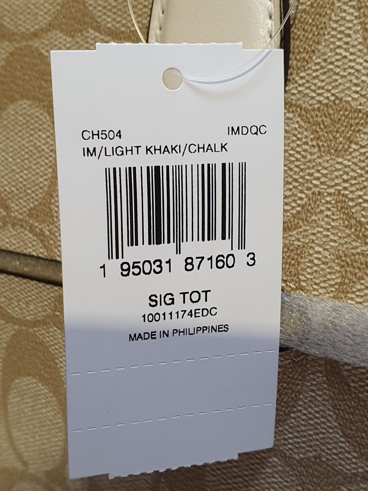 Coach Gallery Tote In Signature Canvas - Light Khaki/Chalk CH504 | eBay.de