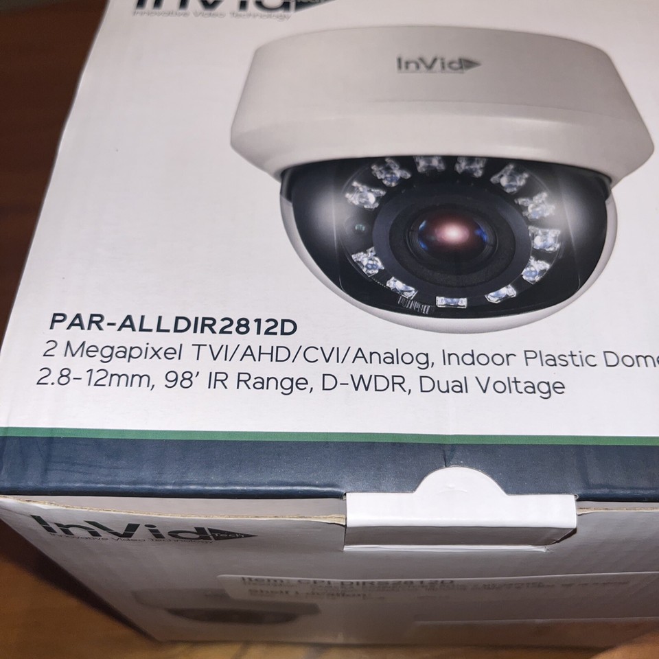 InVid PAR-ALLDIRS2812D 2 Megapixel TVI/AHD/CVI/Analog Indoor Dome ...