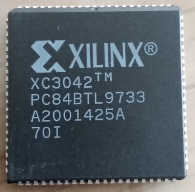 12X XC3042 XILINX XC3042-70PC84I LCA SMD / SMT PLCC 84 T.E. XC3042 ...