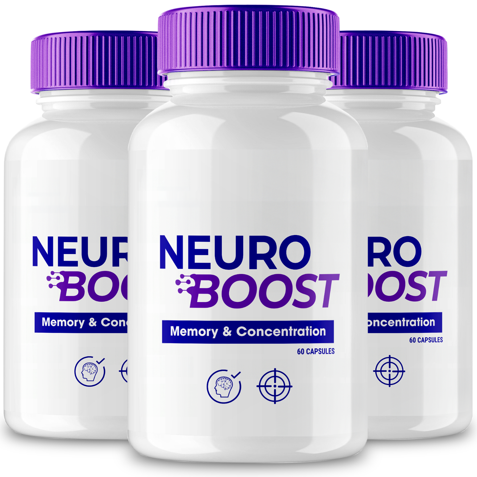 (3 Pack) Neuro Boost Brain Supplement Pills for Memory and Focus (180 ...