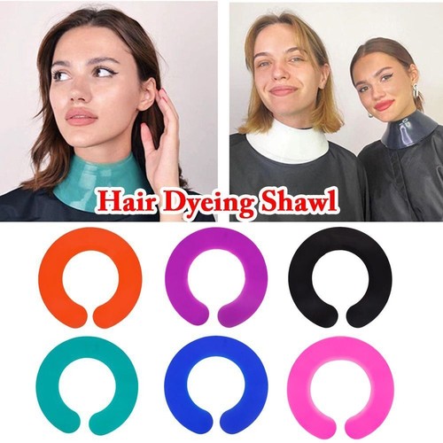 Neck Cape Wrap Hairdressing Cover Stylist Cutting Collar Hair Dyeing ...