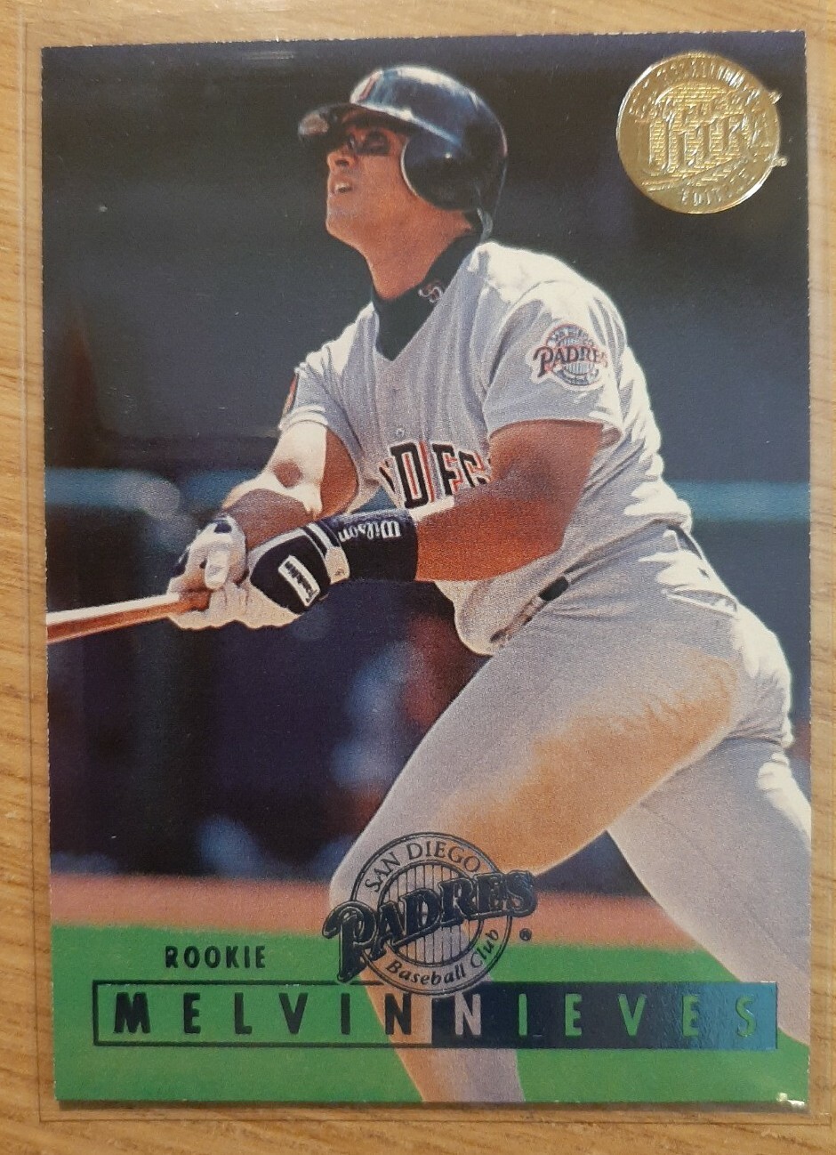1995 FLEER ULTRA GOLD MEDALLION MELVIN NIEVES ROOKIE #440 SAN DIEGO ...