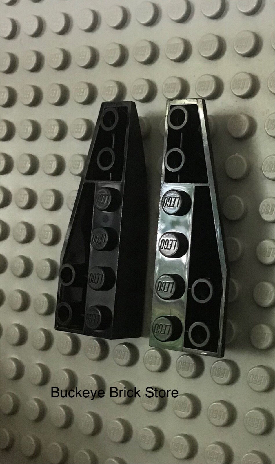 LEGO Pair Black Wedge Inverted 6x2 Left and Right Part 41765 and 41764 ...