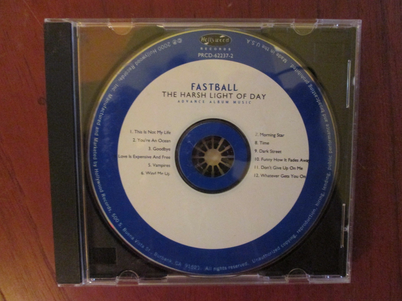Fastball The Harsh Light of Day Advance CD Hollywood 2000 | eBay