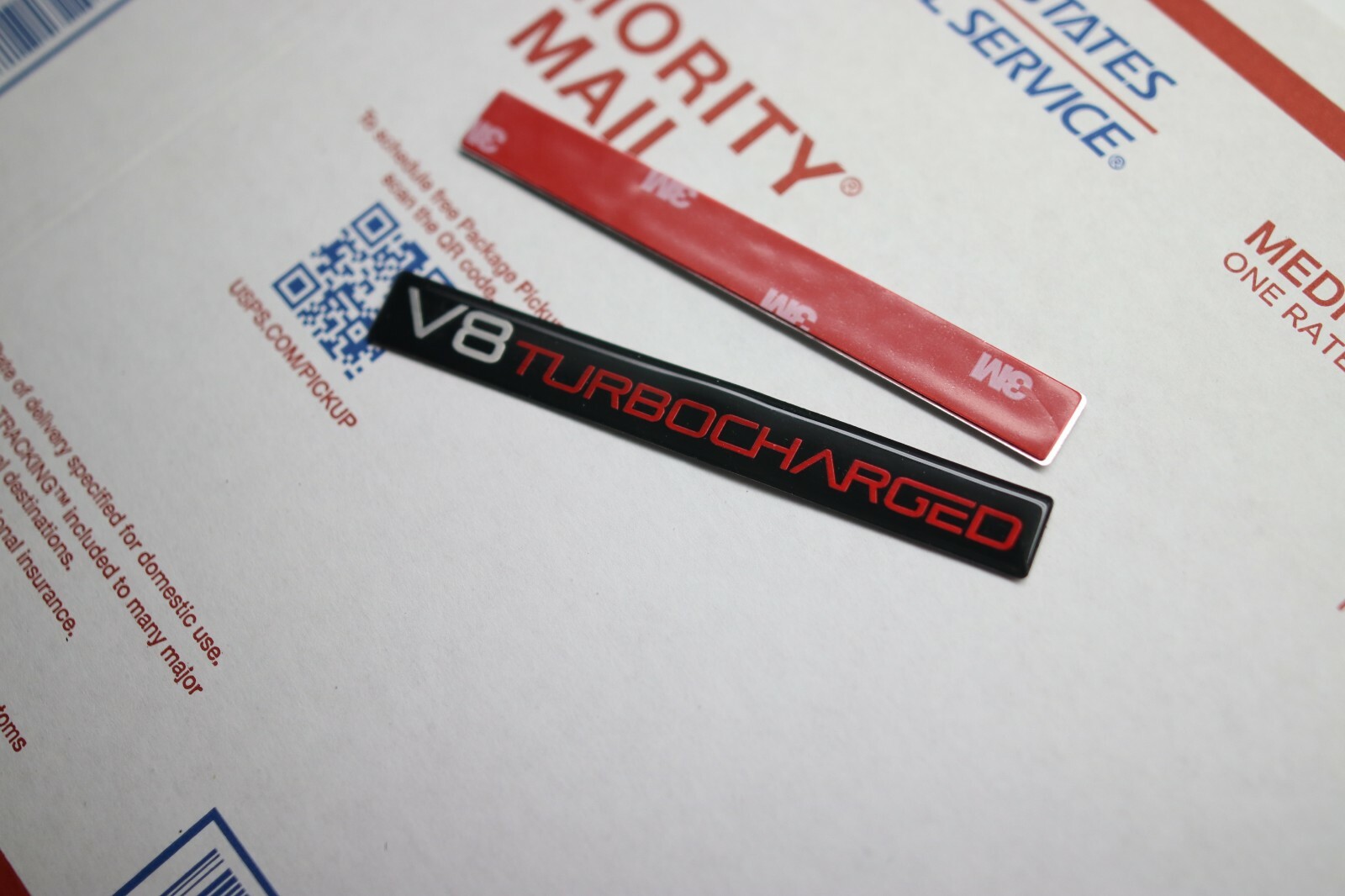 2 - BRAND NEW Embossed Aluminum V8 TURBOCHARGED Turbo Badge Emblem ...