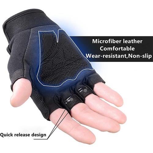 Motorcycle Motorbike Half Finger Gloves ATV UTV Racing Riding Cycling ...