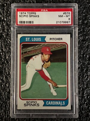 1974 Topps Baseball #576 Scipio Spinks PSA 8 | eBay