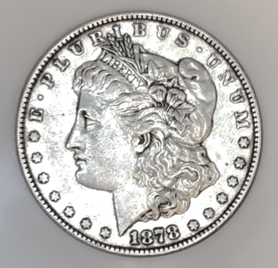 1878 8TF MORGAN DOLLAR! SEMI PROOF LIKE! ULTRA RARE DATE! WOW COIN!$ NR ...