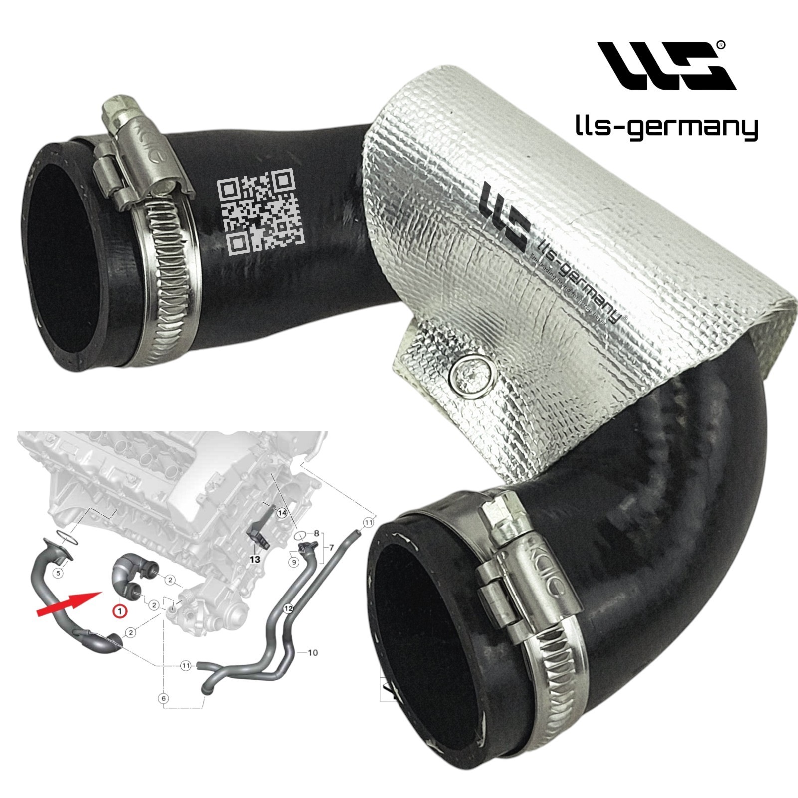 Coolant Hose For BMW 1 Series Convertible (E88) Coupe (E82) 135 I ...