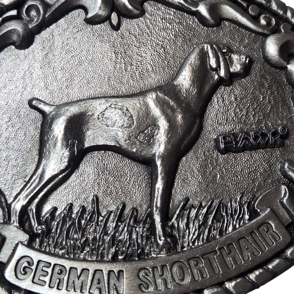 German Shorthair Pointer Belt Buckle GSP Bird Dog Gary Hawk Short Hair ...