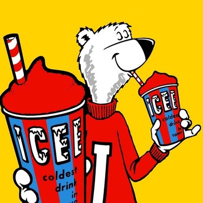 ICEE Coldest Drink in Town - Polar Bear Theme NEW Metal Sign: 12x12 ...