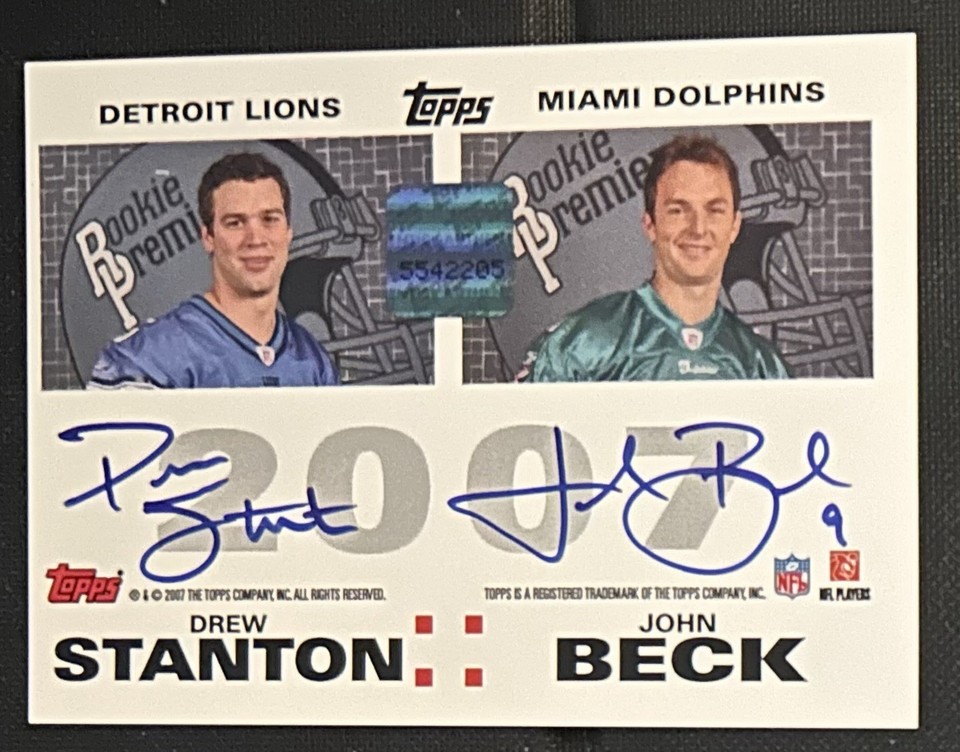 2007 Topps Rookie Premiere Quad Auto JaMarcus Russell Brady Quinn ...