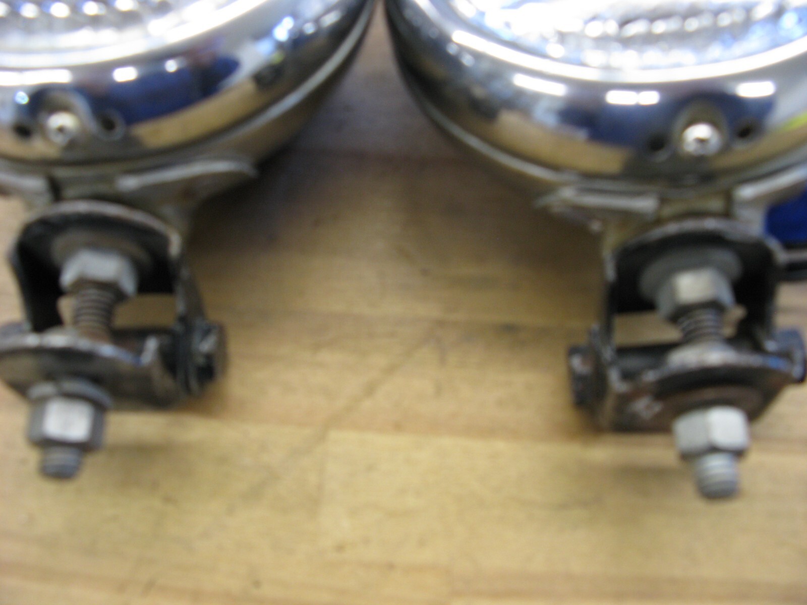 2 Vintage 4 5/8" Guide Fog Light | 6 Volt | Clear Lens | Chrome Housing ...