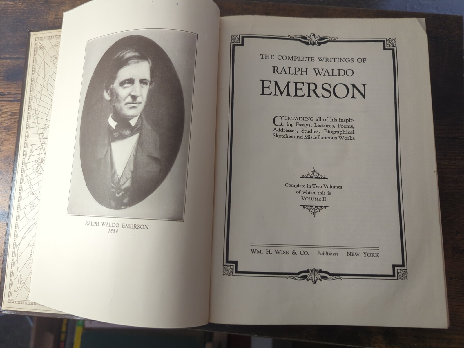 Complete Writings of Ralph Waldo Emerson Volume 2 1929 Single volume ...