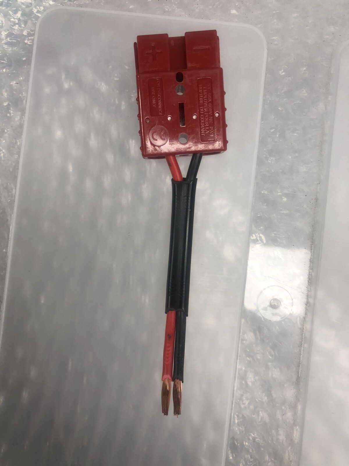 11 cm lead with red anderson plug 6mm auto cable 50 amp solar battery ...