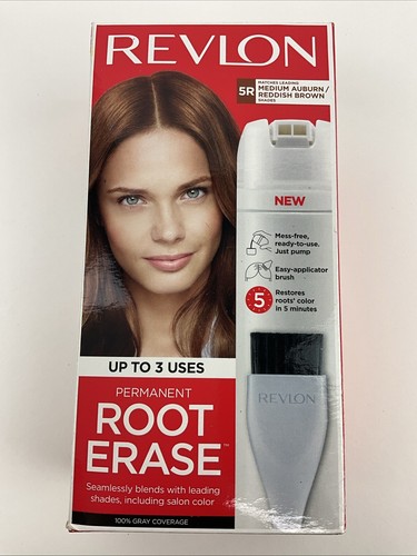 Revlon Root Erase 5R Medium Auburn/Reddish Brown New In Box | eBay
