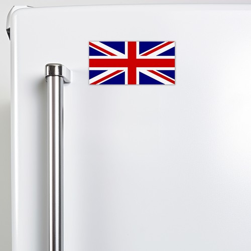Union Jack British Flag Magnet - Custom Cut Fridge Laptop Magnet - Free ...