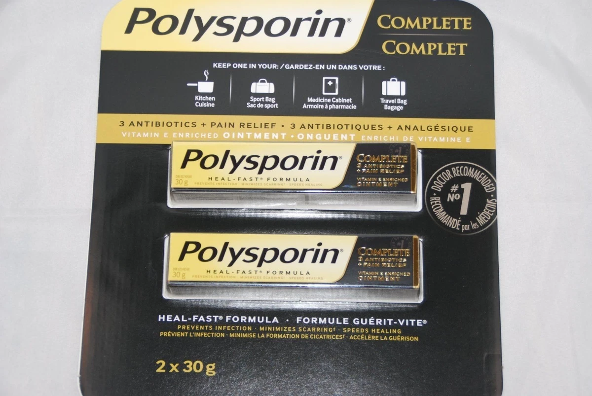 Polysporin Complete Heal Fast Formula First Aid Antibiotic