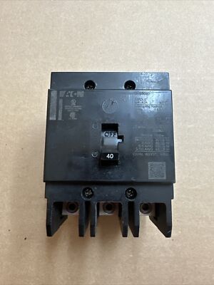 New Surplus GHB3040 CUTLER HAMMER CIRCUIT BREAKER BOLT-ON 40A 3 POLE ...