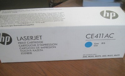 NEW SEAL!!! GENUINE HP 305A Cyan Toner Cartridge CE411AC 300 400 FREE ...