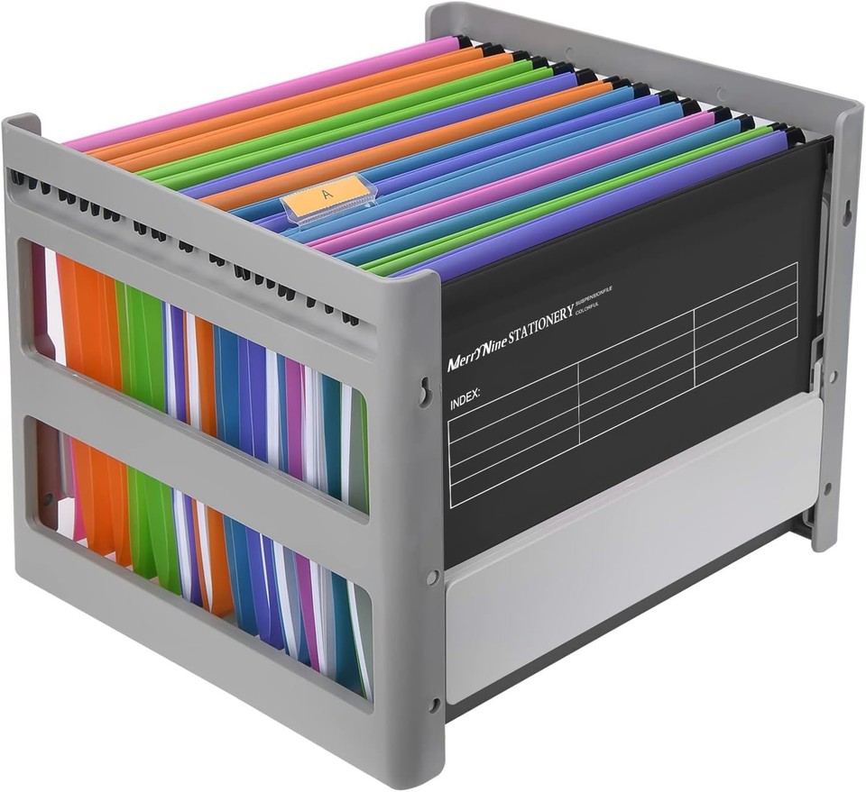 15PCS A4 Suspension Files - Polypropylene Hanging Organizers with Tabs ...