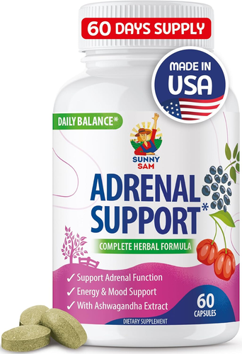 Adrenal Cortex Support Supplements for Cortisol Management - 60 ...