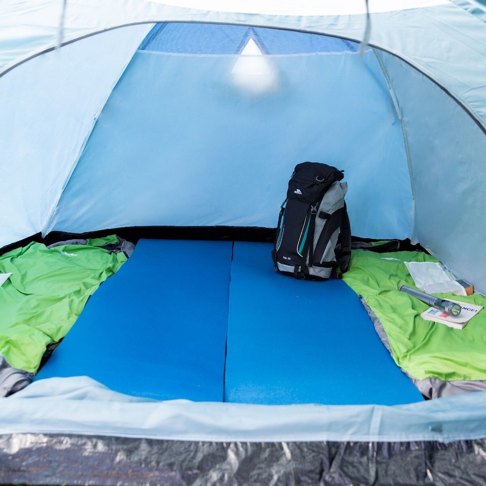 Trespass 4 Man Tent Double Skin Waterproof Camping Hiking Festival ...