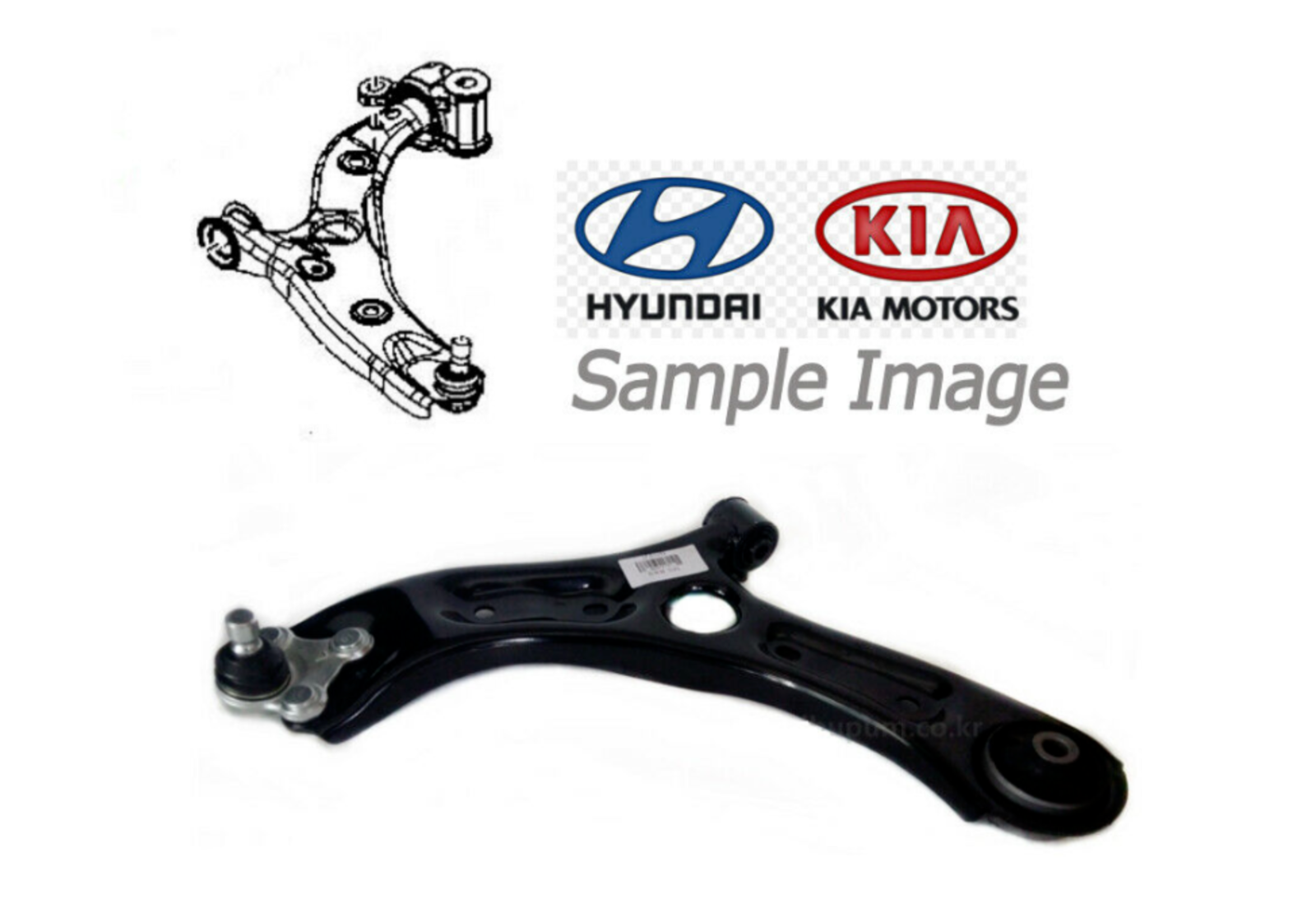 OEM Lower Control Arm 54500-3W500 Front/Left Suspension for Kia ...