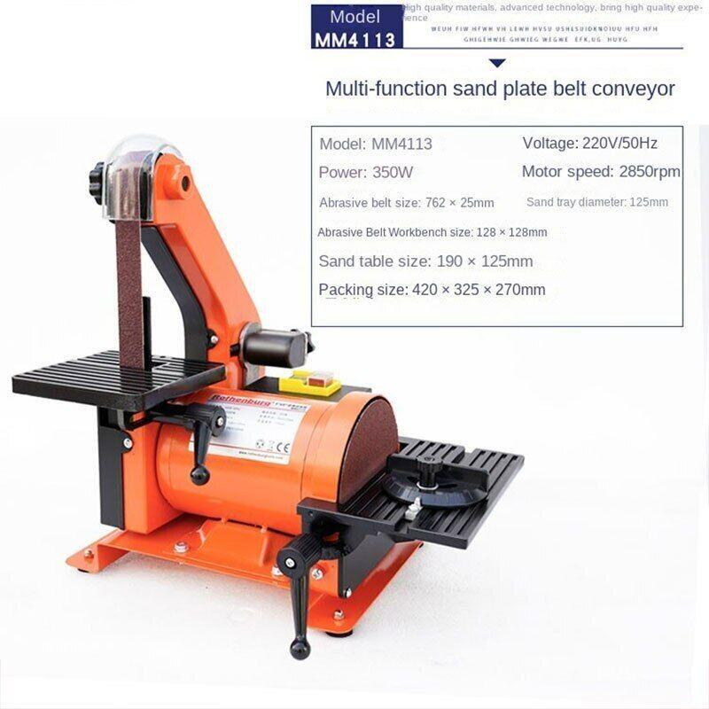 Sand Disc Machine Abrasive Belt Machine Small Woodworking Desktop ...