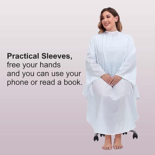 Professional Salon Client Nylon Hair Cutting Cape Gown, Barber Haircut ...