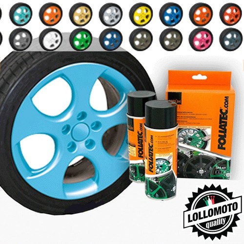 Azzurro Lucido Bomboletta Spray Foliatec Vernice Rimovibile Pellicola ...