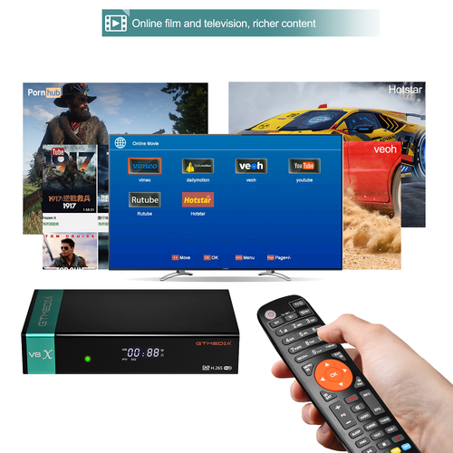 FTA DVB-S2/S2X FullHD Digital Sat Receiver Satelliten Empfänger PVR H ...