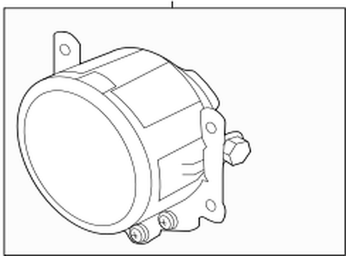 8321A545 Mitsubishi Lamp assy, fog, fr lh 8321A545, New Genuine OEM ...