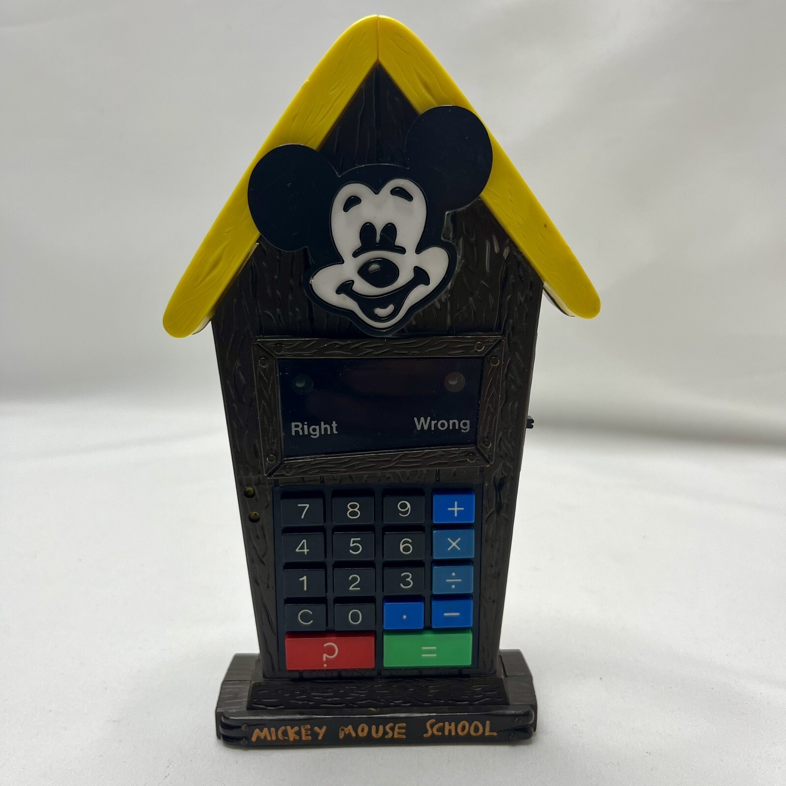 1980 Mickey Mouse School Quiz *TESTED* Fun N Number Calculator - Disney ...