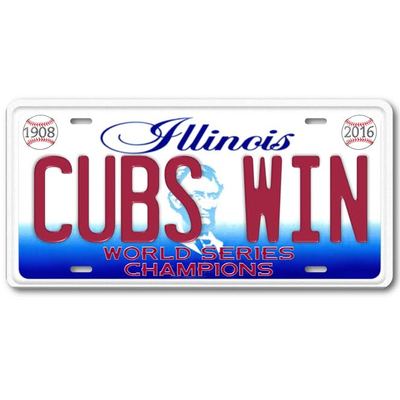 Chicago Illinois CUBS WIN World Series Champions Baseball Team License ...